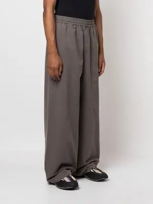 Off-White Wide-leg Trousers - Grey