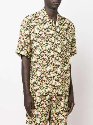Marni Floral Short-sleeve Shirt - Black