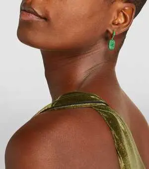 Shay Yellow And Emerald Drop Earrings
