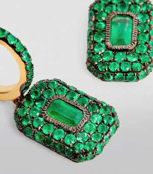 Shay Yellow And Emerald Drop Earrings