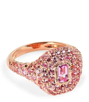 Shay And Pink Sapphire Ring - Rose Gold