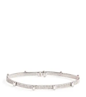 Shay White Gold And Diamond Bracelet - Silver