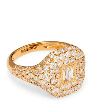 Shay Diamond Pavé Pinky Ring - Gold