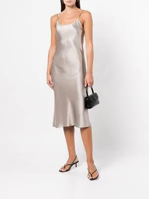 Voz Sleeveless Midi Dress - Grey