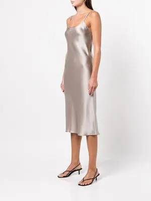 Voz Sleeveless Midi Dress - Grey
