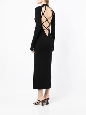 DION LEE Cut-out Knit Midi Dress