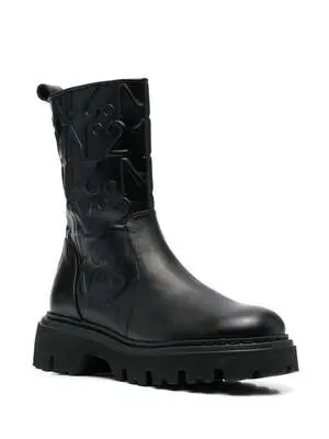N°21 Logo-embossed Combat Boots