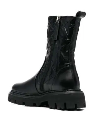 N°21 Logo-embossed Combat Boots
