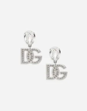 Dolce & Gabbana Logo Clip-on Earrings - Silver