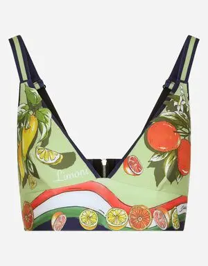 Dolce & Gabbana Citrus-print Jersey Top