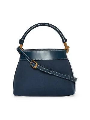 Staud Tellie Canvas Drawstring Top Handle Bag