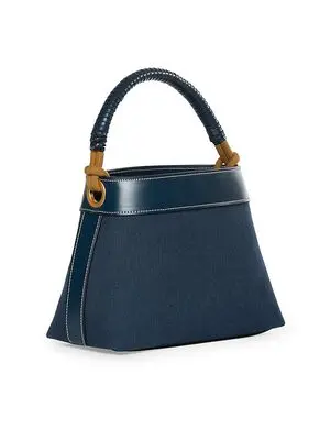 Staud Tellie Canvas Drawstring Top Handle Bag