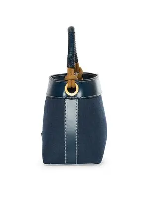 Staud Tellie Canvas Drawstring Top Handle Bag