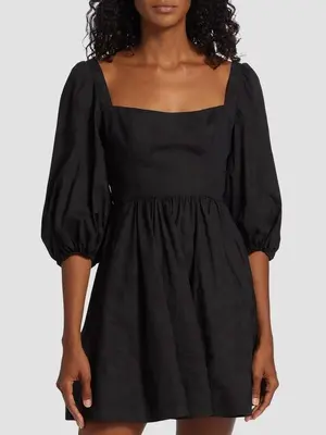 MICHELLE SMITH X Saks Claudia Balloon-sleeve Minidress
