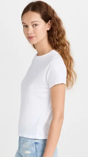 MOTHER The Lil Goodie Goodie Tee - Bright White