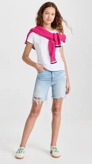 MOTHER The Lil Goodie Goodie Tee - Bright White