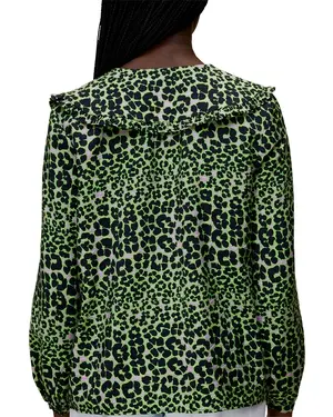 Whistles Fluoro Petal Print Blouse