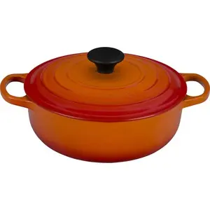 LE CREUSET Signature 3.5-quart Sauteuse Oven - Flame
