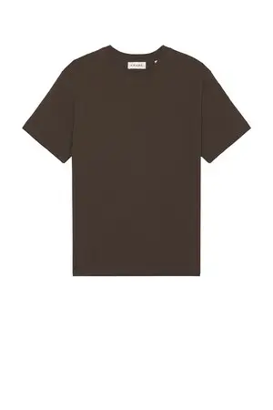 FRAME Frame Logo Tee In Baby Blue Brown