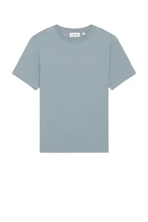 FRAME Logo Tee - Smoky Blue