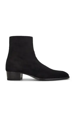 Saint Laurent Zip Up Boots For Men