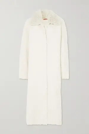 Altuzarra Zeus Shearling-trimmed Merino Wool-blend Coat