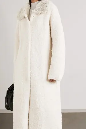 Altuzarra Zeus Shearling-trimmed Merino Wool-blend Coat