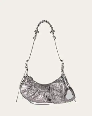 Balenciaga Cagole Xs Hobo Bag - Silver