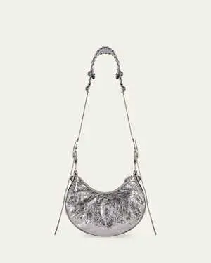Balenciaga Cagole Xs Hobo Bag - Silver