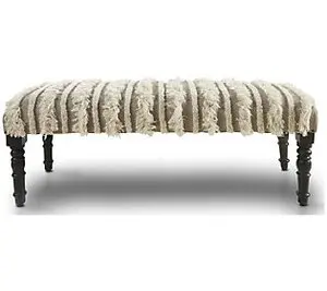 OX BAY TRADING CO. Ox Bay Tufted Cream Indoor Bench - One-color