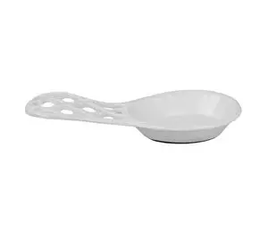 HOME BASICS Lattice Collection White Cast Ironspoon Rest