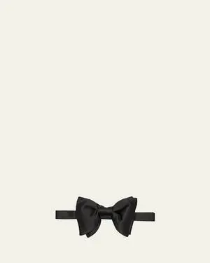 TOM FORD Large Silk Bow Tie - Black
