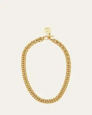 BEN-AMUN Plated Chain Toggle Necklace - Gold