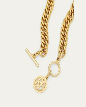 BEN-AMUN Plated Chain Toggle Necklace