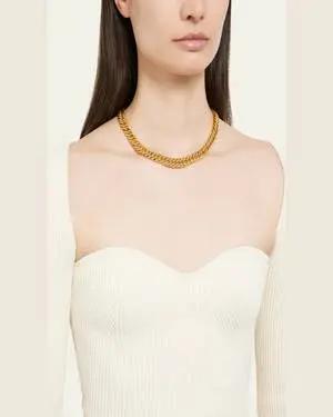 BEN-AMUN Plated Chain Toggle Necklace