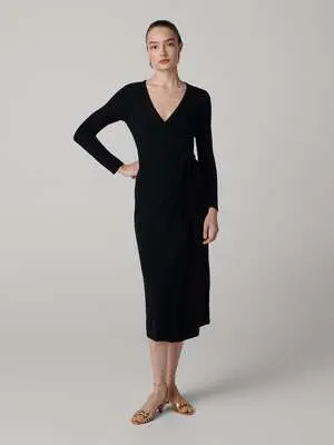 Diane Von Furstenberg Astrid Wrap Dress - Black