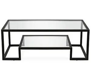 HUDSON&CANAL Hudson & Canal Athena 45' Coffee Table With Bot Tom Shelf