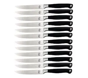 BERGHOFF Bistro 12' Stainless Steel Steak Knife, Set Of 12 - Silver
