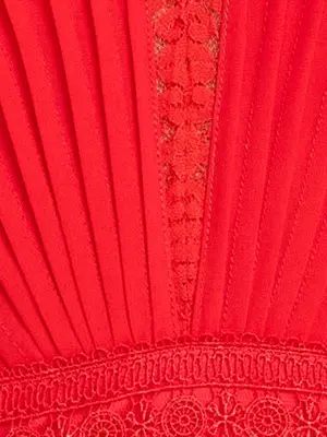 Tadashi Shoji Lace Balloon-sleeve Midi-dress