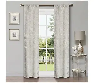 SUPERIOR Bohemian Leaves Blackout 2-piece Curtain Set, 26x84 - One-color