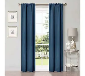 SUPERIOR Modern Solid Blackout 2-piece Curtain Set, 26x84 - One-color