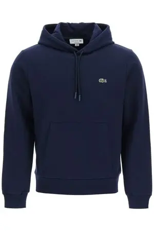 Lacoste LACOSTE HOODIE WITH LOGO PATCH Blue