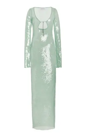 16Arlington Solaria Sequined Maxi Dress