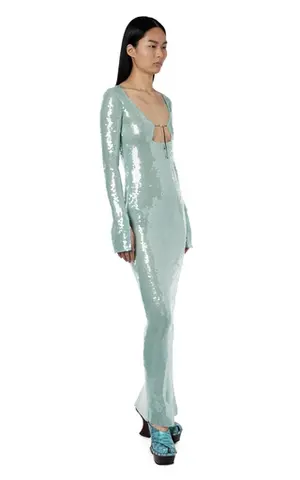 16Arlington Solaria Sequined Maxi Dress
