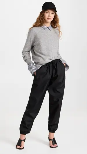 WHITE & WARREN Cashmere Long Sleeve Sweatshirt