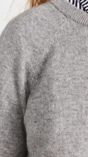 WHITE & WARREN Cashmere Long Sleeve Sweatshirt