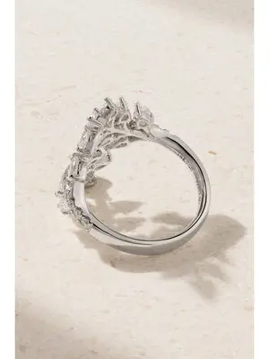 ANITA KO Jasmine 18-karat Diamond Ring - Silver