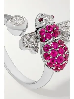 SABBADINI Bee Sapphire And Diamond Ring
