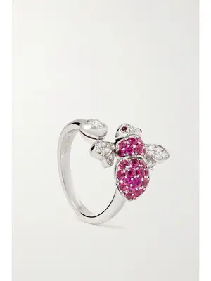 SABBADINI Bee Sapphire And Diamond Ring