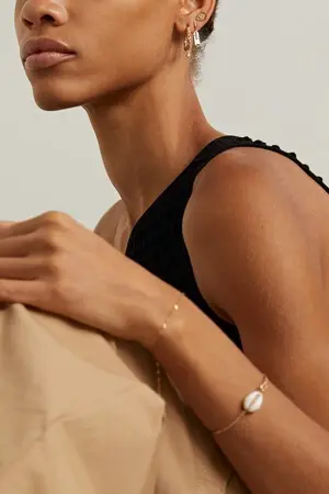 Pascale Monvoisin Noa 9-karat Diamond Hoop Earring